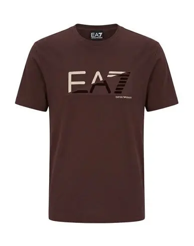 EA7 T-shirt Chocolate Size Cotton - Brown