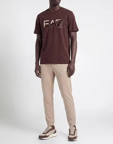 EA7 T-shirt Chocolate Size Cotton