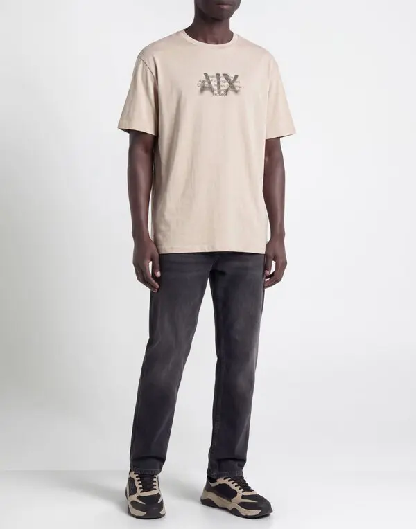 Armani Exchange T-shirt Sand Size Cotton - Beige