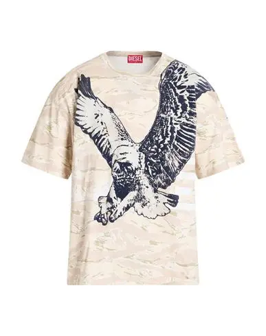 DIESEL® T-shirt Cream Size Cotton