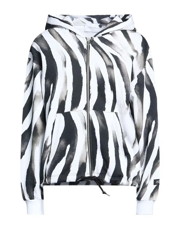 SHOE Zebra-print French Terry Hoodie