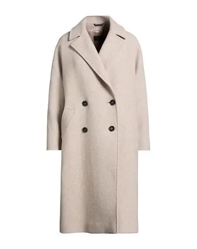 Cinzia Rocca Double-breasted Felt Coat - Beige