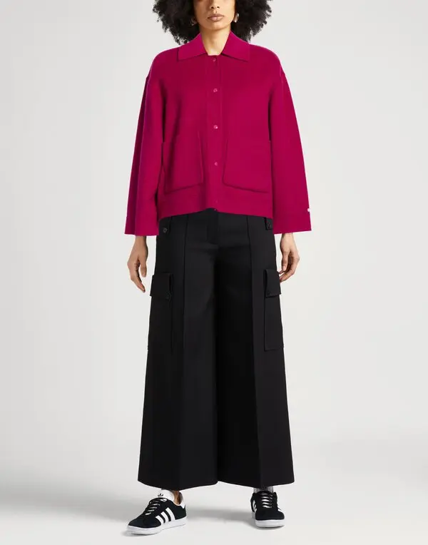 PALTO' Jacket Mauve Size Wool, Nylon