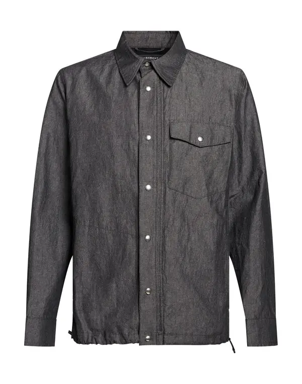 DEPARTMENT 5 Jacket Charcoal Size Recycled Cotton, Recycled Polyester, Linen, Polyester