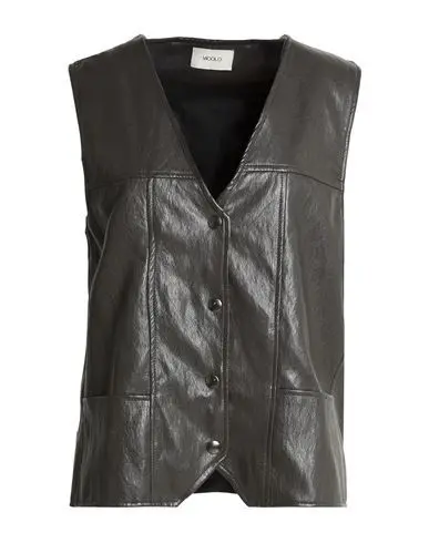VICOLO Vest Taupe Size Polyester, Polyurethane