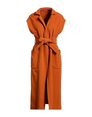 CARLA G. Coat Rust Size Virgin Wool, Polyamide