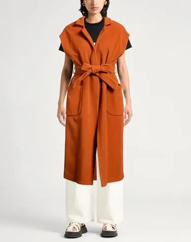 CARLA G. Coat Rust Size Virgin Wool, Polyamide