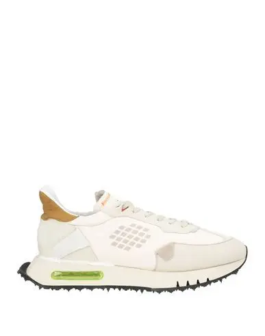 BEPOSITIVE Leather And Textile Fiber Sneakers - Ivory