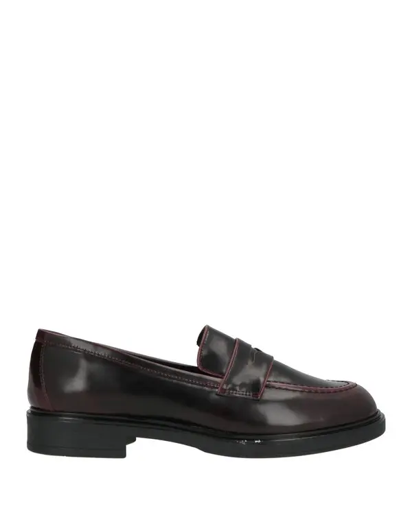 NILA & NILA Synthetic Leather Penny Loafers - Red