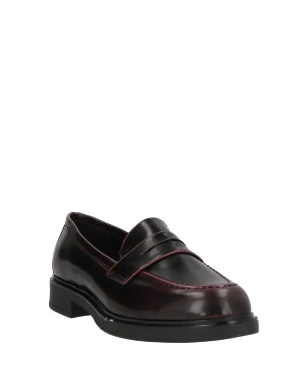NILA & NILA Synthetic Leather Penny Loafers - Red