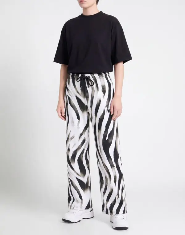 SHOE Cotton French Terry Track Pants With Drawstring Waist And Multicolor Print