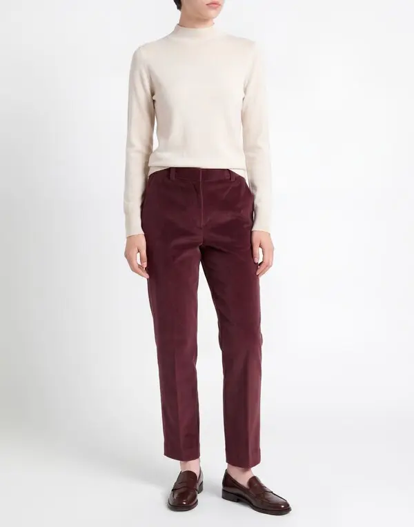CIRCOLO 1901 Pants Burgundy Size Cotton, Polyester