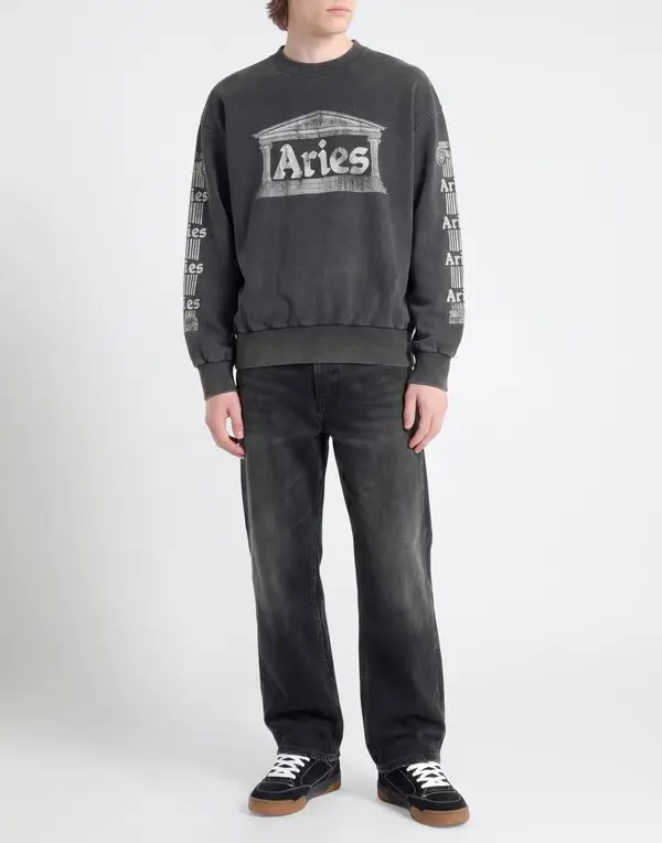Aries Sweatshirt Charcoal Size Cotton