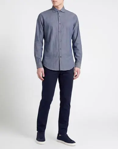 LIU •JO MAN Shirt Slate Size Cotton