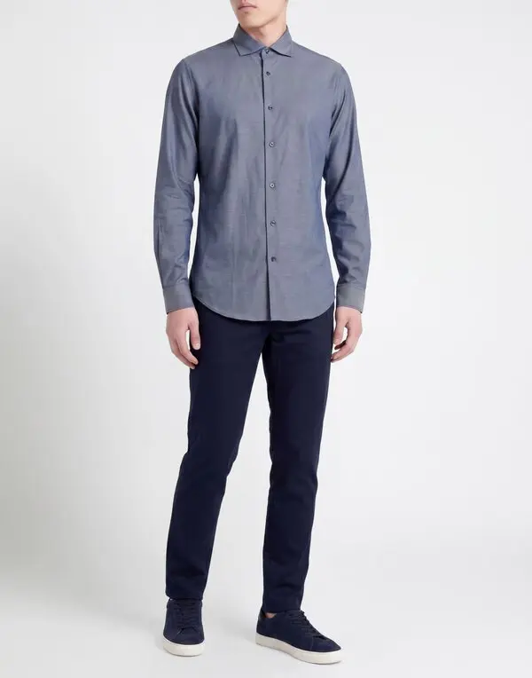 LIU •JO MAN Shirt Slate Size Cotton