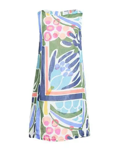 120% Lino Linen Mini Dress - Blue