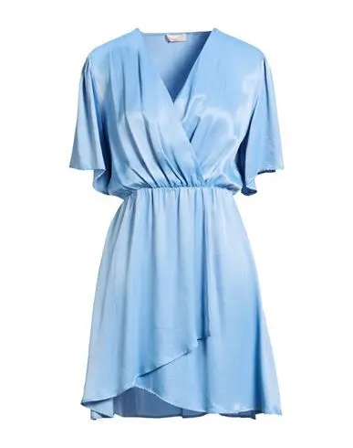 Liu Jo Mini Dress Sky Size Viscose - Blue