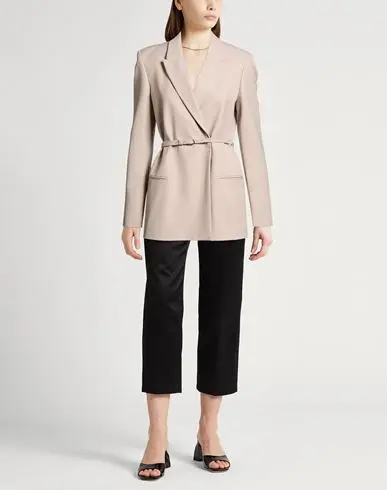 ALYSI Chocolat Blazer Size Polyester, Virgin Wool