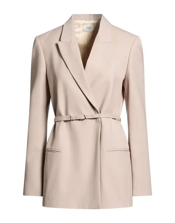 ALYSI Chocolat Blazer Size Polyester, Virgin Wool