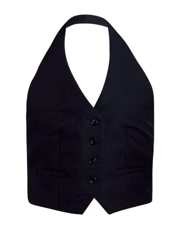 DEPARTMENT 5 Tailored Vest Midnight Size Polyester, Viscose, Polyamide