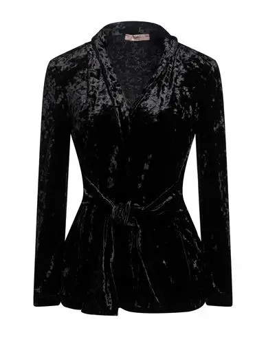 CARLA G. Chenille Blazer - Black
