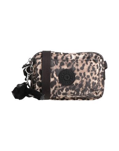 KIPLING Leopard Print Polyester Crossbody Bag - Black