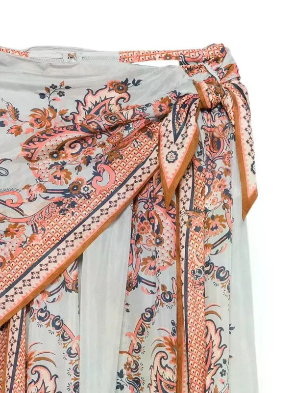 Zimmermann Aster Side-tie Midi Skirt