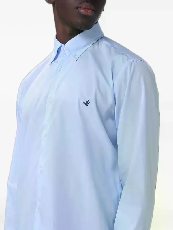 BROOKSFIELD Embroidered-logo Poplin Shirt
