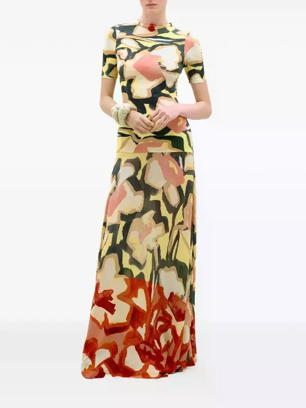 Silvia Tcherassi Beca Floral-print Maxi Dress
