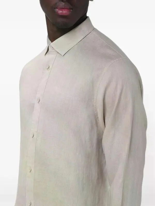 Emporio Armani Linen Long-sleeve Shirt