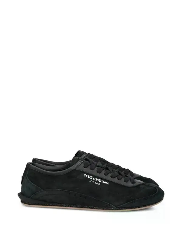 Dolce & Gabbana Panelled Logo-print Sneakers - Black