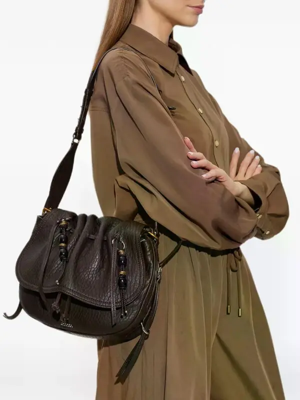 Isabel Marant Étoile Bolton Beaded Shoulder Bag - Brown