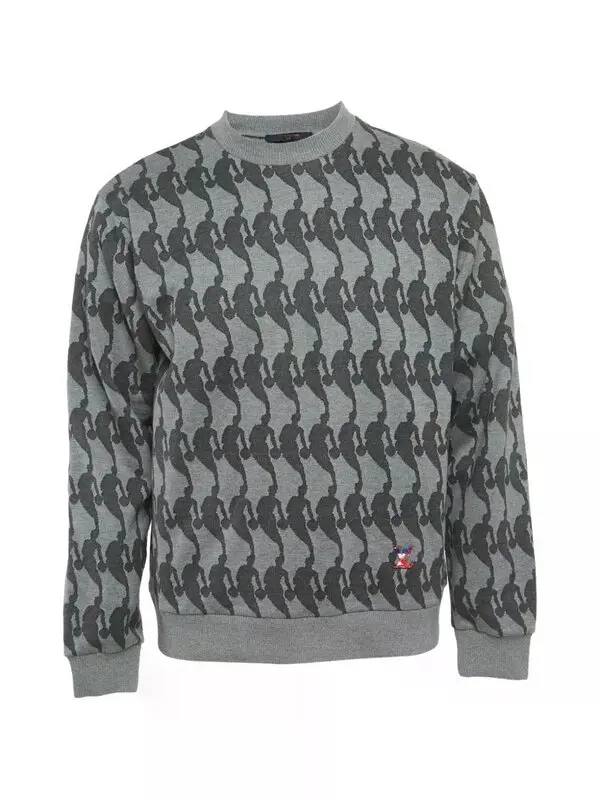 LOUIS VUITTON Logo Embroidered Crewneck Sweatshirt