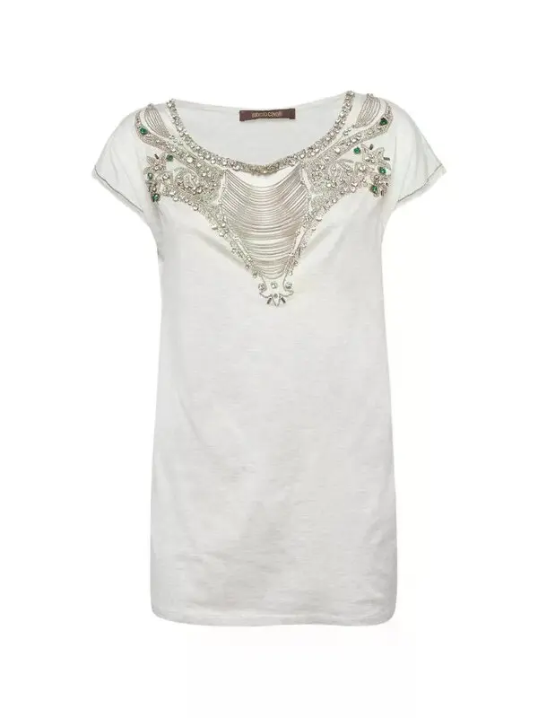 Roberto Cavalli Embellished Jersey T-shirt