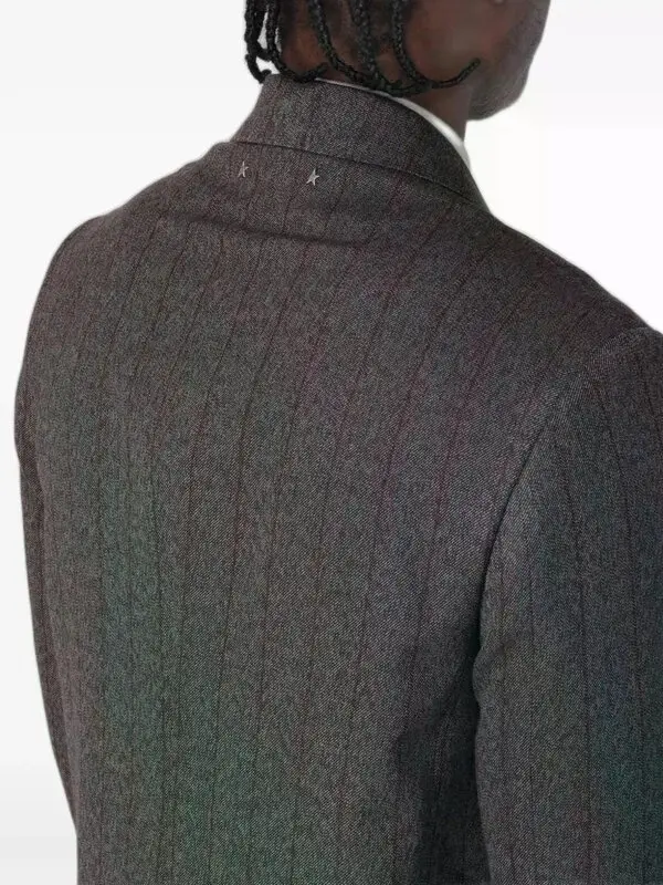 GOLDEN GOOSE Pinstripe Virgin-wool Blazer