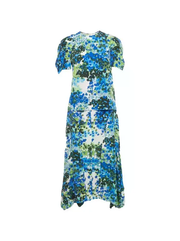 Stella McCartney Naya Floral-print Maxi Skirt Set - Blue