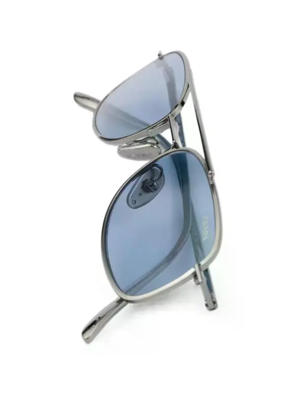 Prada Rectangular Metal Sunglasses