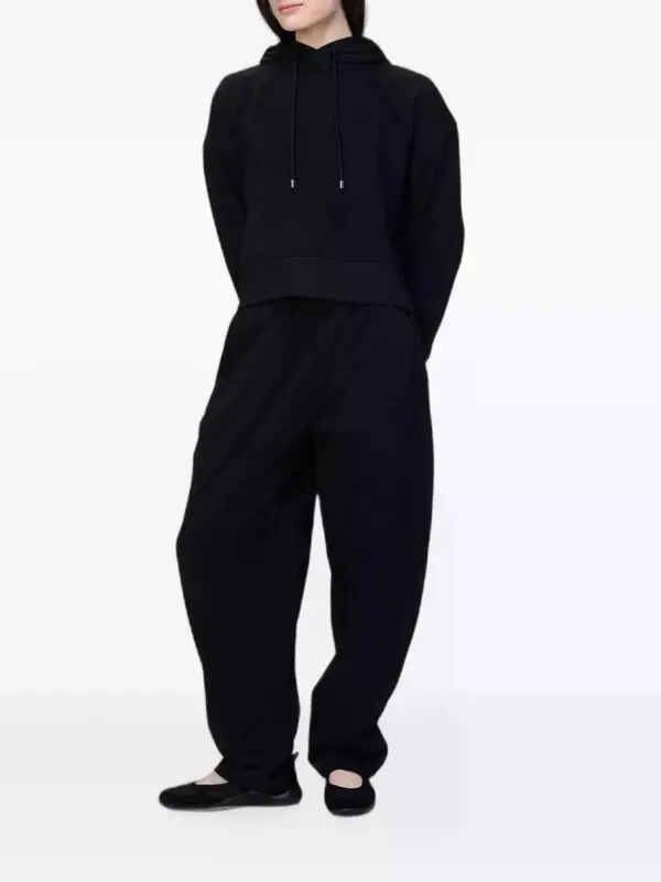 Max Mara Cropped Hoodie - Black
