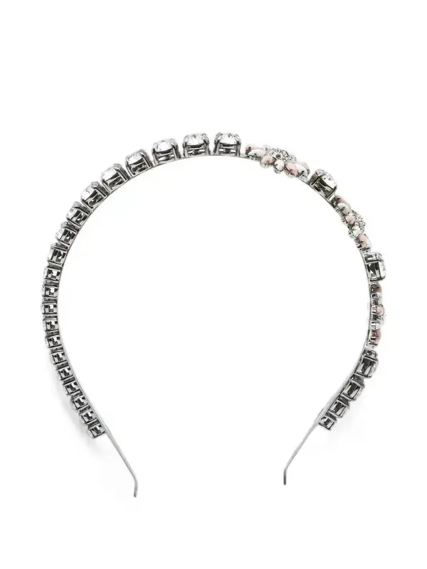 Miu Miu Crystal-embellished Resin-petal Headband
