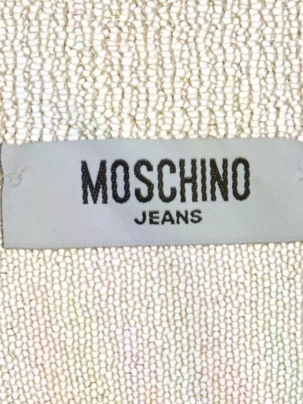 Moschino Metallic V-neck Cardigan