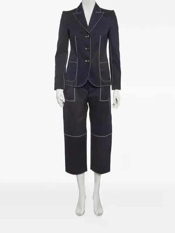 Alexander McQueen Contrast-stitch Suit