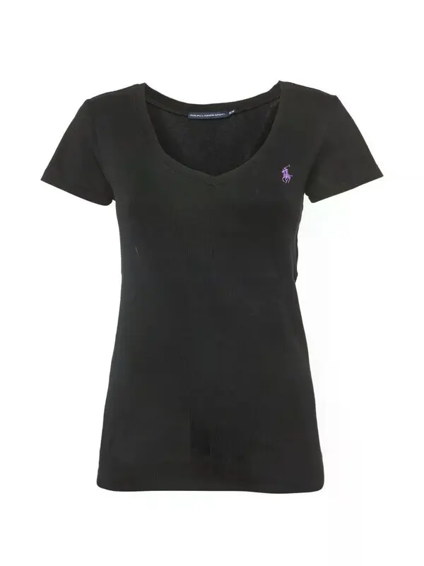 Ralph Lauren V-neck Jersey T-shirt - Black