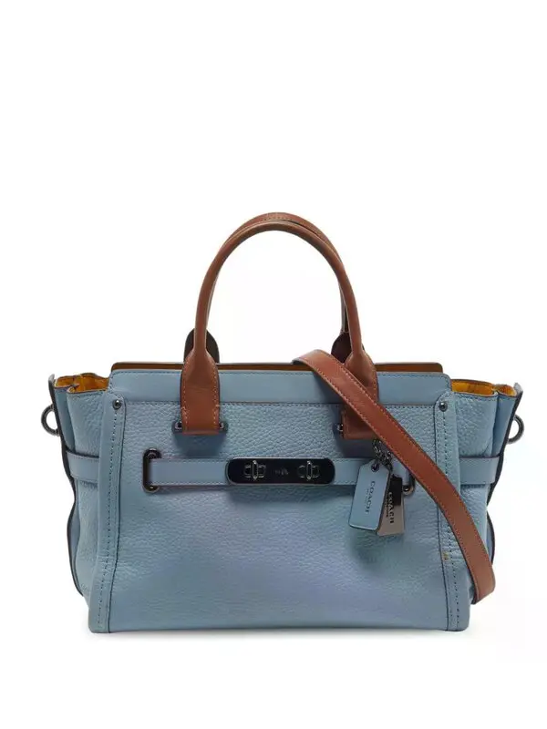 COACH VINTAGE Swagger 27 Tote Bag - Blue