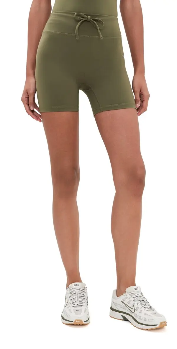 FORM Drawstring Activewear Shorts - Olive