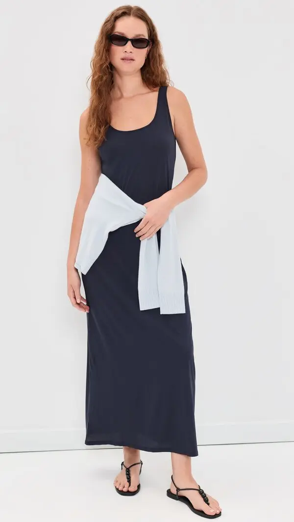 LESET Milo Scoop Neck Tank Dress