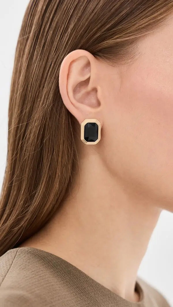 Ettika Emerald Deco Earrings