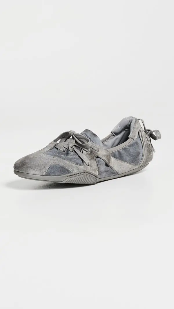 Acne Studios Bilaria Tumbled Suede Ballet Sneakers