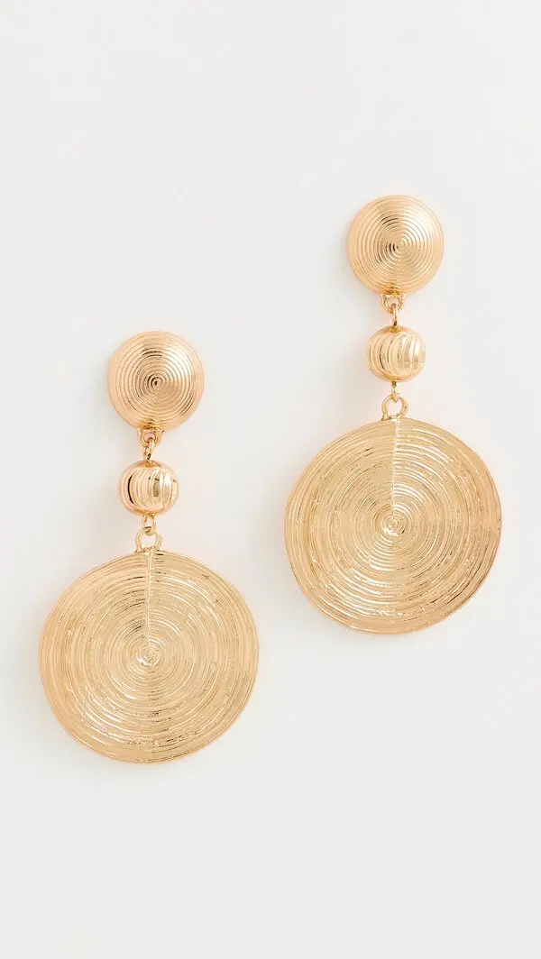Ettika Swirl Pendant Dangle Earrings