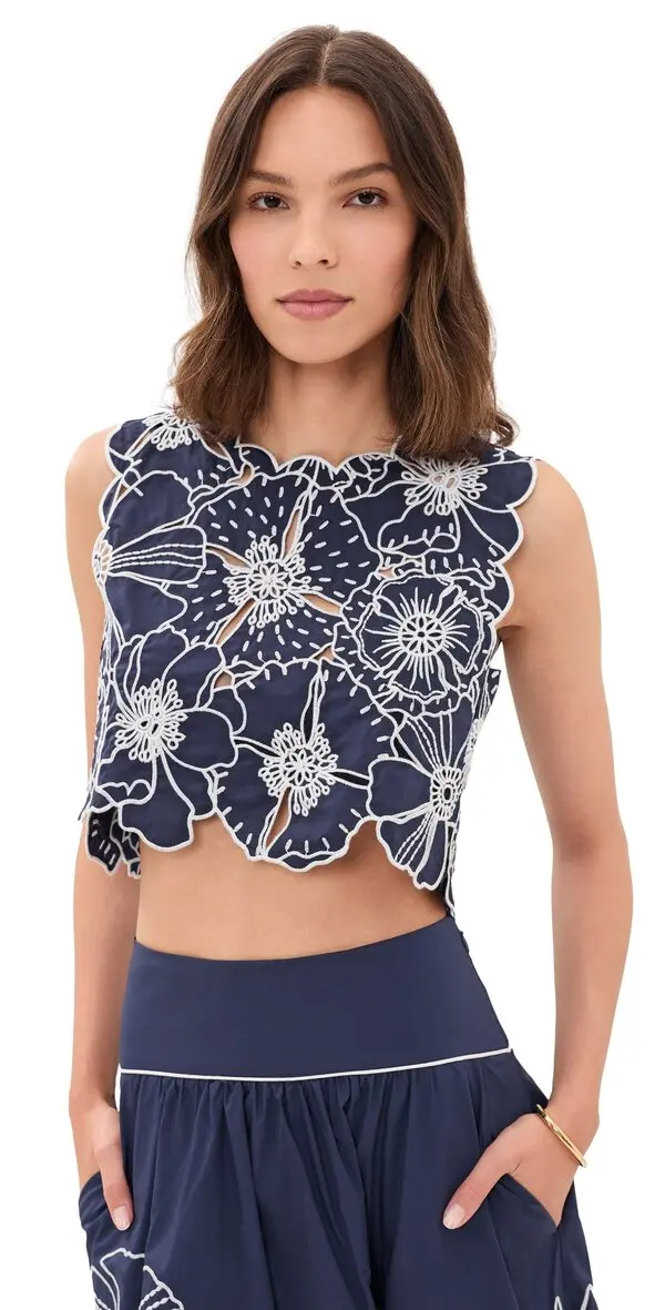 Farm Rio Richelieu Top - Blue