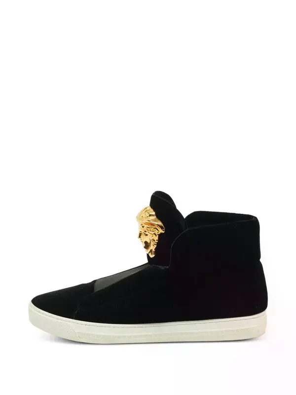 Versace Medusa Embellishment Sneakers - Black